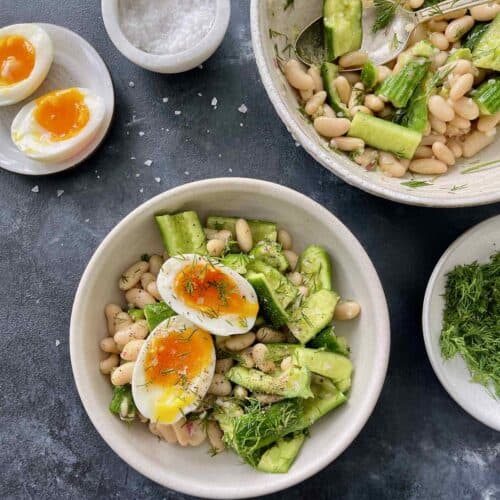 Smashed Cucumber and Bean Salad - Justin Chapple