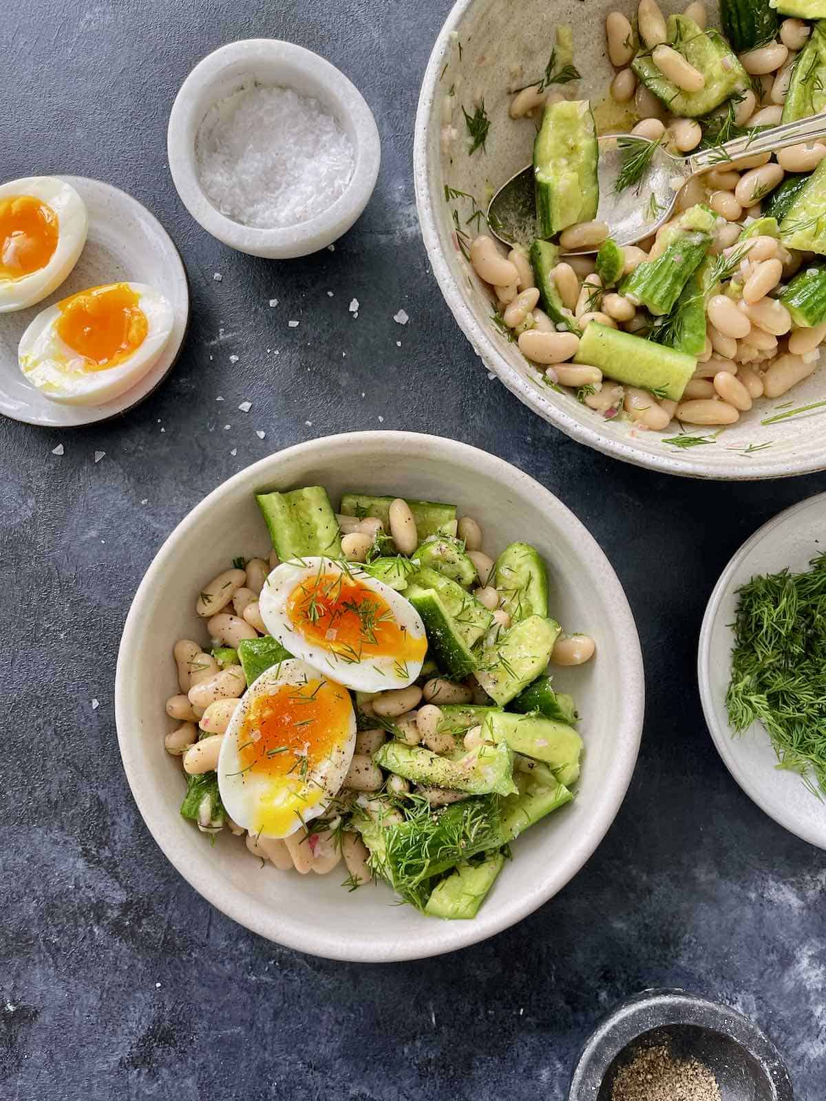 Smashed Cucumber and Bean Salad - Justin Chapple